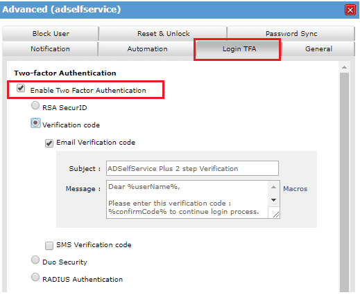 AdSelfService Plus - Two Factor Authentication Nasıl Etkinleştirilir? | wotech